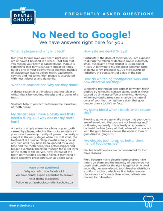 New Patient Folder Inserts - Imprint Design and Printing