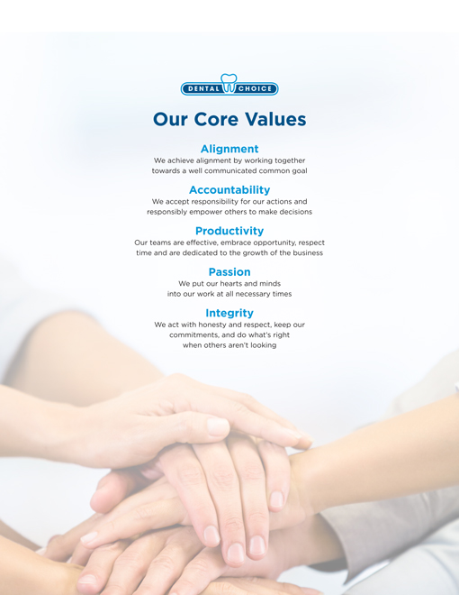 Core Values Poster - Imprint Design and Printing
